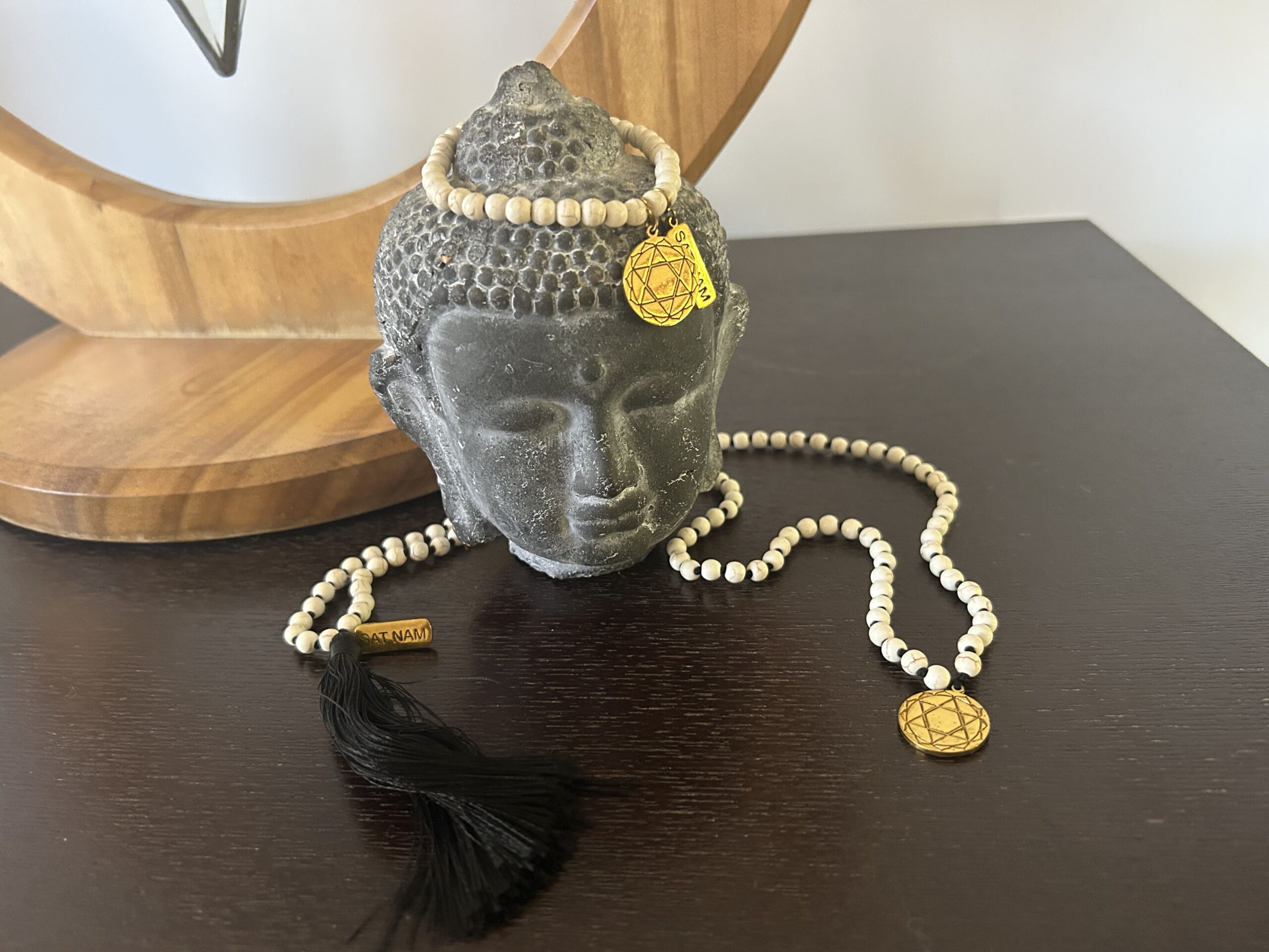 Magnesite Chakra Necklace - Kundalini Yoga